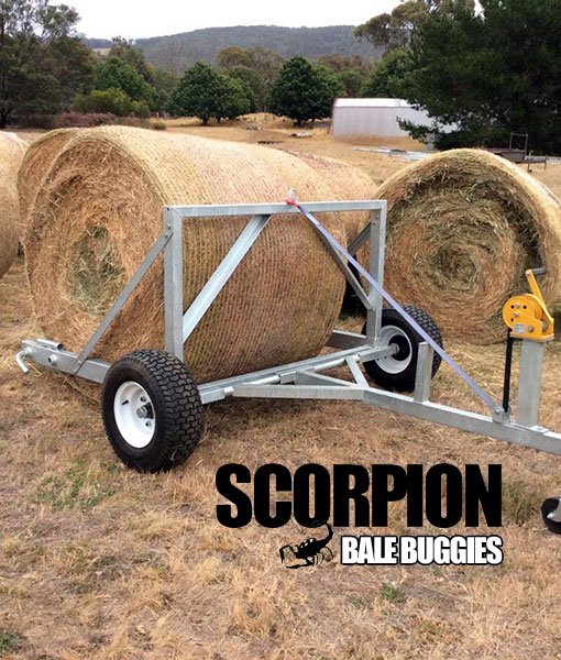 Scorpion Hay Bale Buggies – Three Cord Pty Ltd